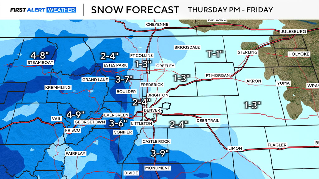 Snow finally back in the forecast for Denver