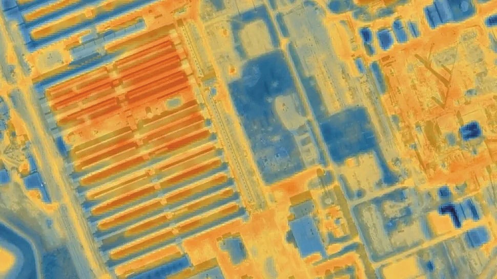 Satellite thermal image reveals Bitcoin mining heat mass