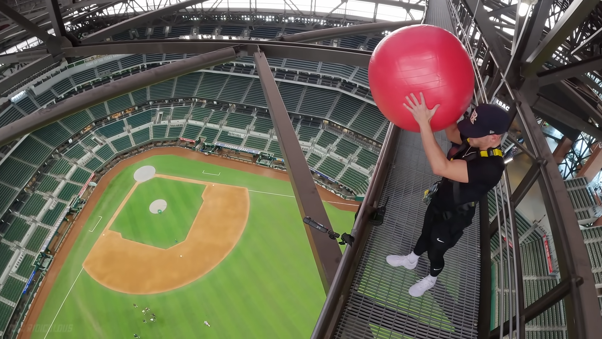 Extreme catching battle vs Dude Perfect - full stadium showdown