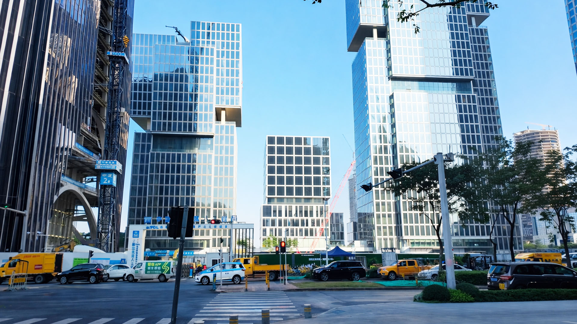 This urban area in Shenzhen China looks futuristic