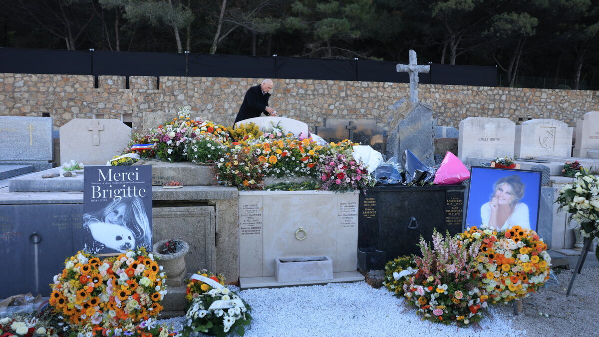 Obsèques de Brigitte Bardot : les premières photos de sa tombe au ...