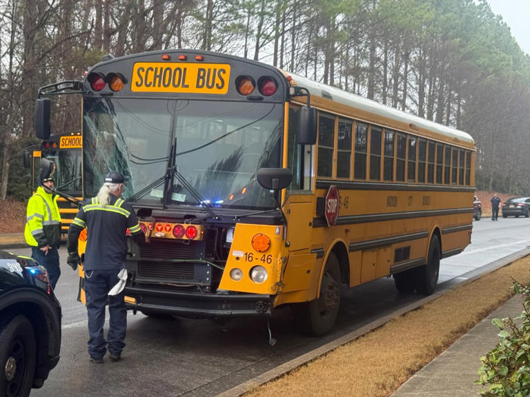 Madison City School bus involved in crash near Browns Ferry Road