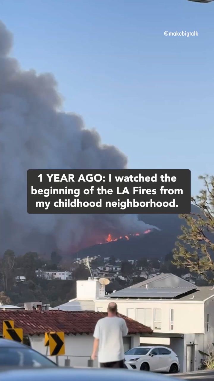 1 year after tragic fires, woman revisits LA residents who lost ...