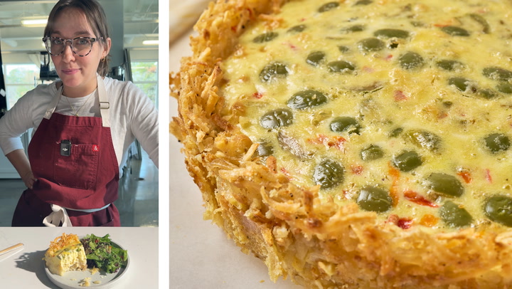 Dirty martini quiche recipe
