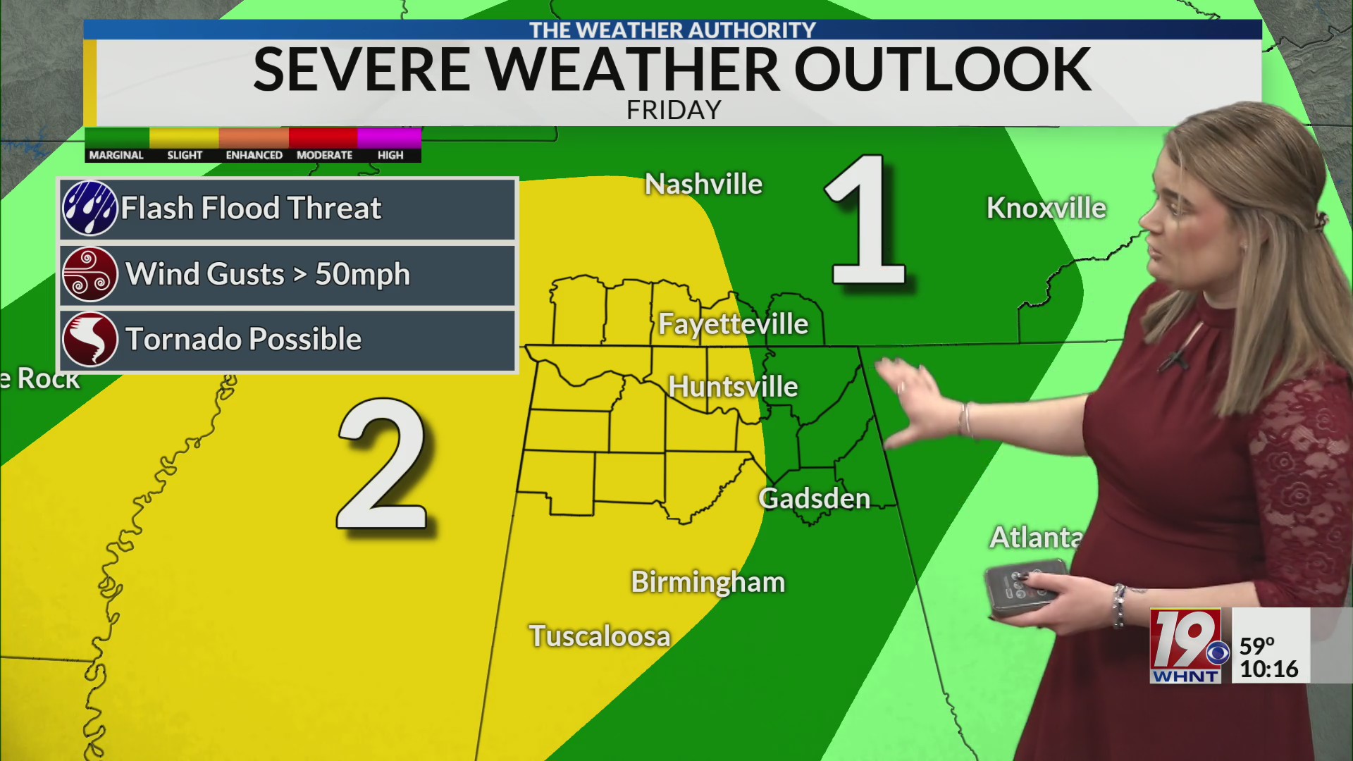 Wednesday's mid-morning weather update (1/7/2026)