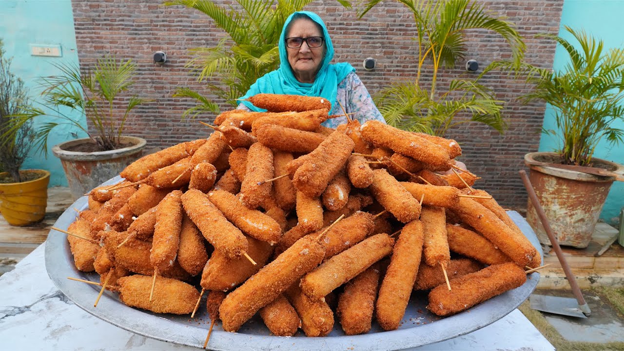 What happens when granny makes Korean cheese corn dogs the village way