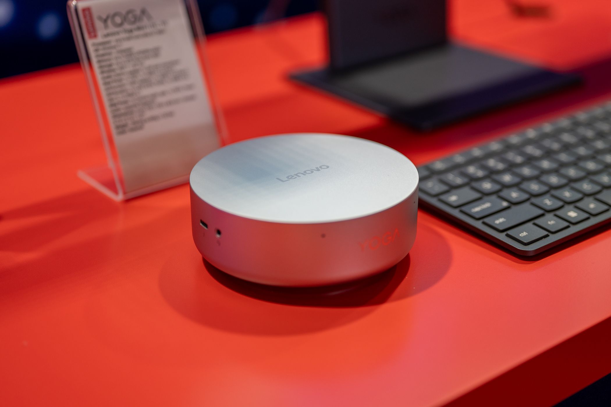 Lenovo's new tiny PC is a cylindrical Mac Mini alternative