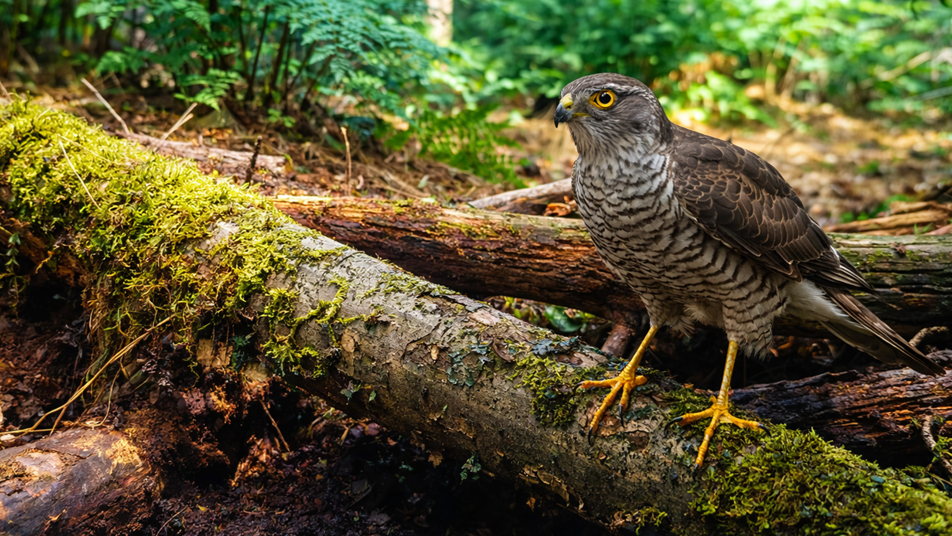 Wildlife was captured by a forest camera trap