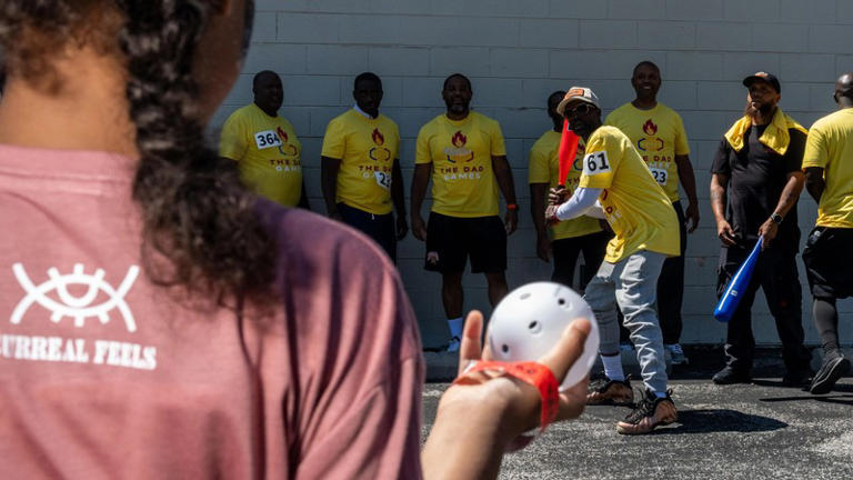 Think you’re the best dad? Fathers fight it out in the Dad Games