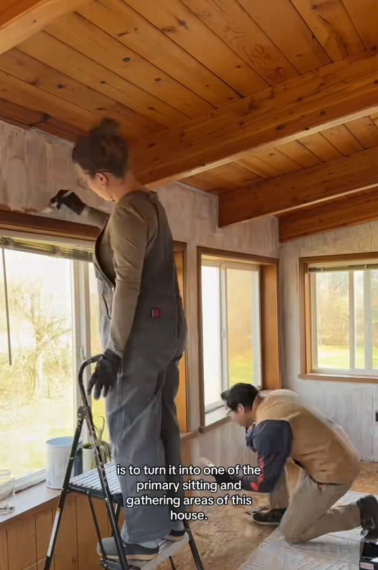 Sunroom makeover in progress: Design planning and layout challenges