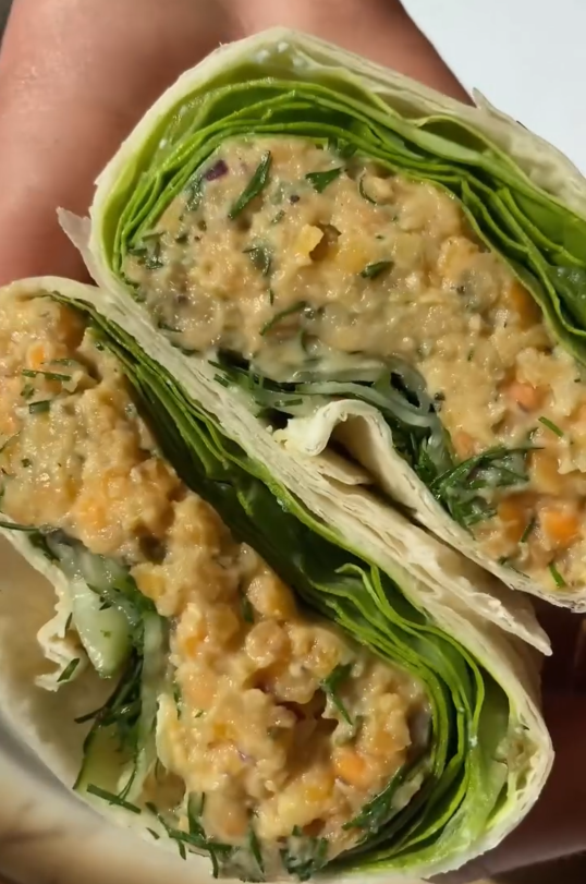 Easy red lentil 'tuna' salad for plant-based meals