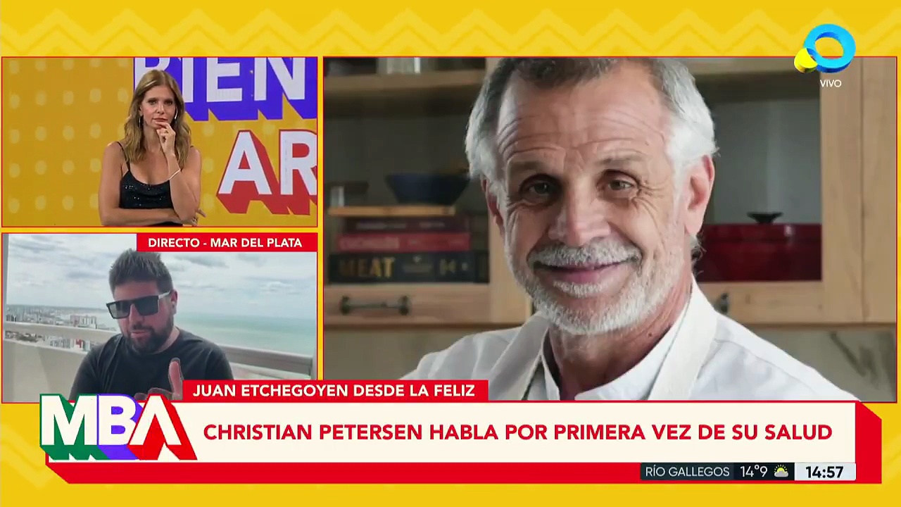 Tras recibir el alta, Christian Petersen habló con Juan Etchegoyen