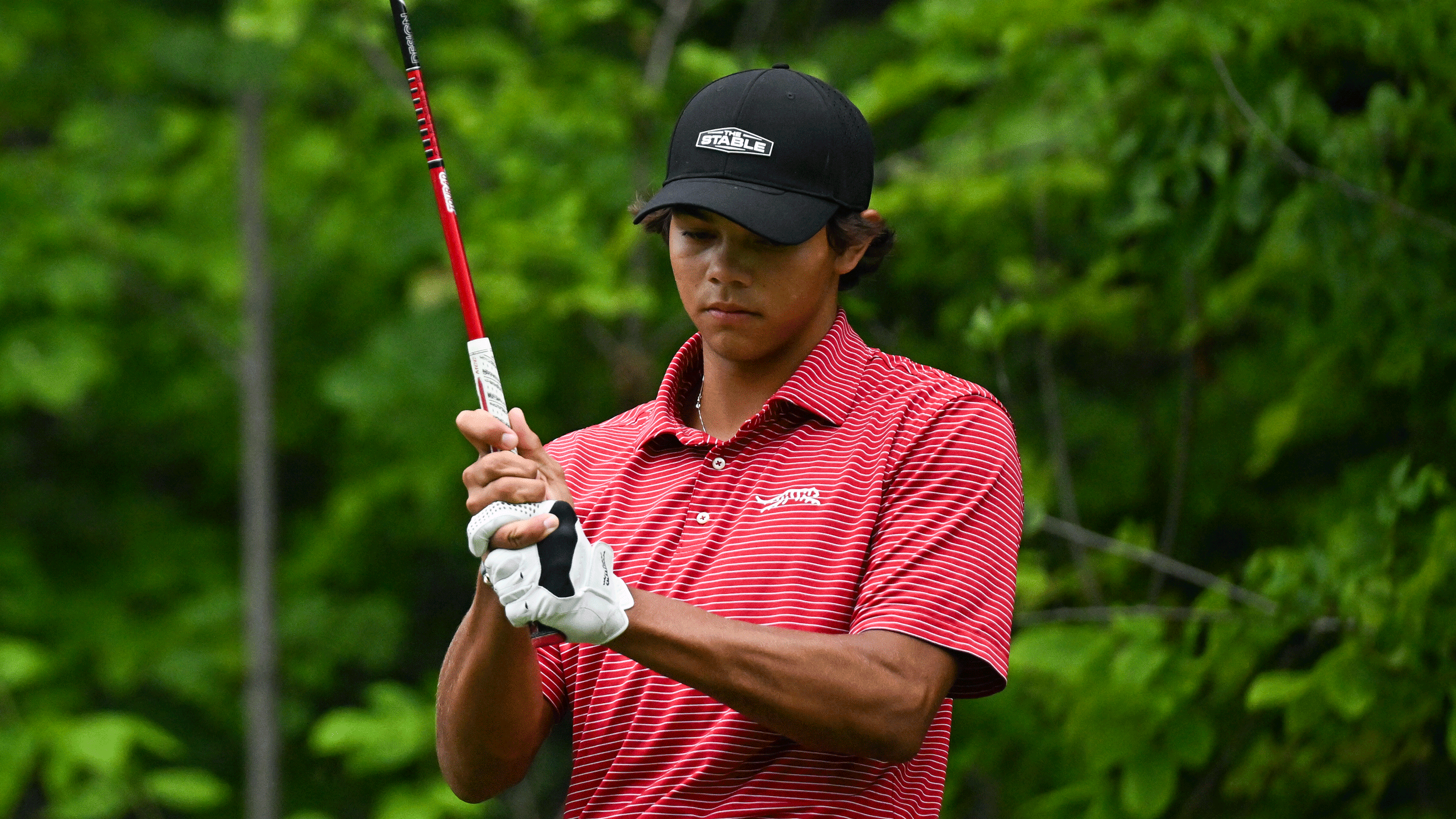 Charlie Woods sneaks top-20 finish in junior event dad Tiger won 35 ...
