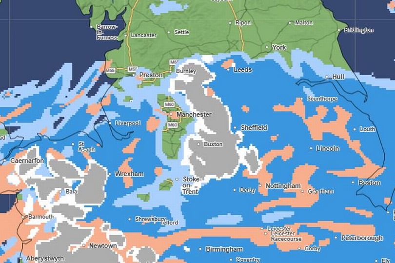 Met Office map shows exact time more snow could fall in Greater ...