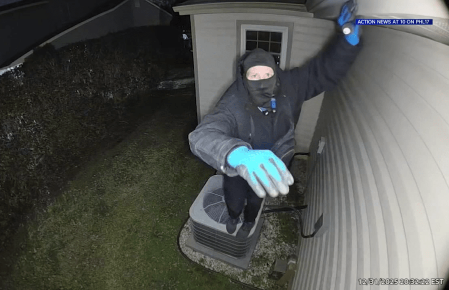 Masked intruder caught on camera during New Year’s Eve break-ins in ...