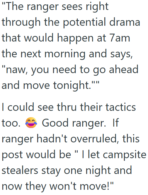 Woman books the same large campsite every year with family and friends ...