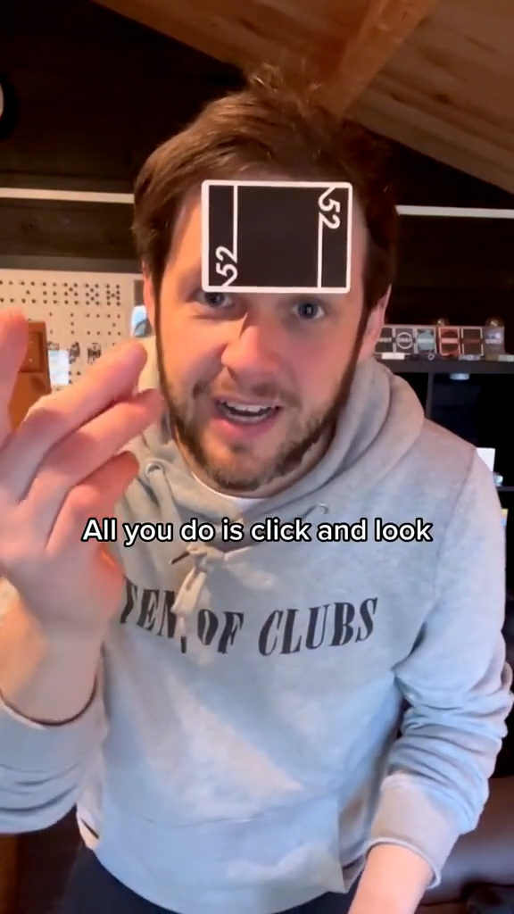 Why does this card change on my forehead?