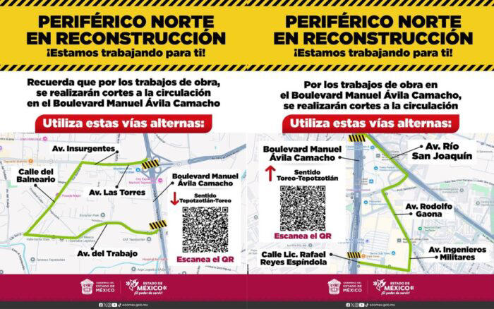 Obras en Periférico Norte provocan tráfico de hasta tres horas; durarán ...