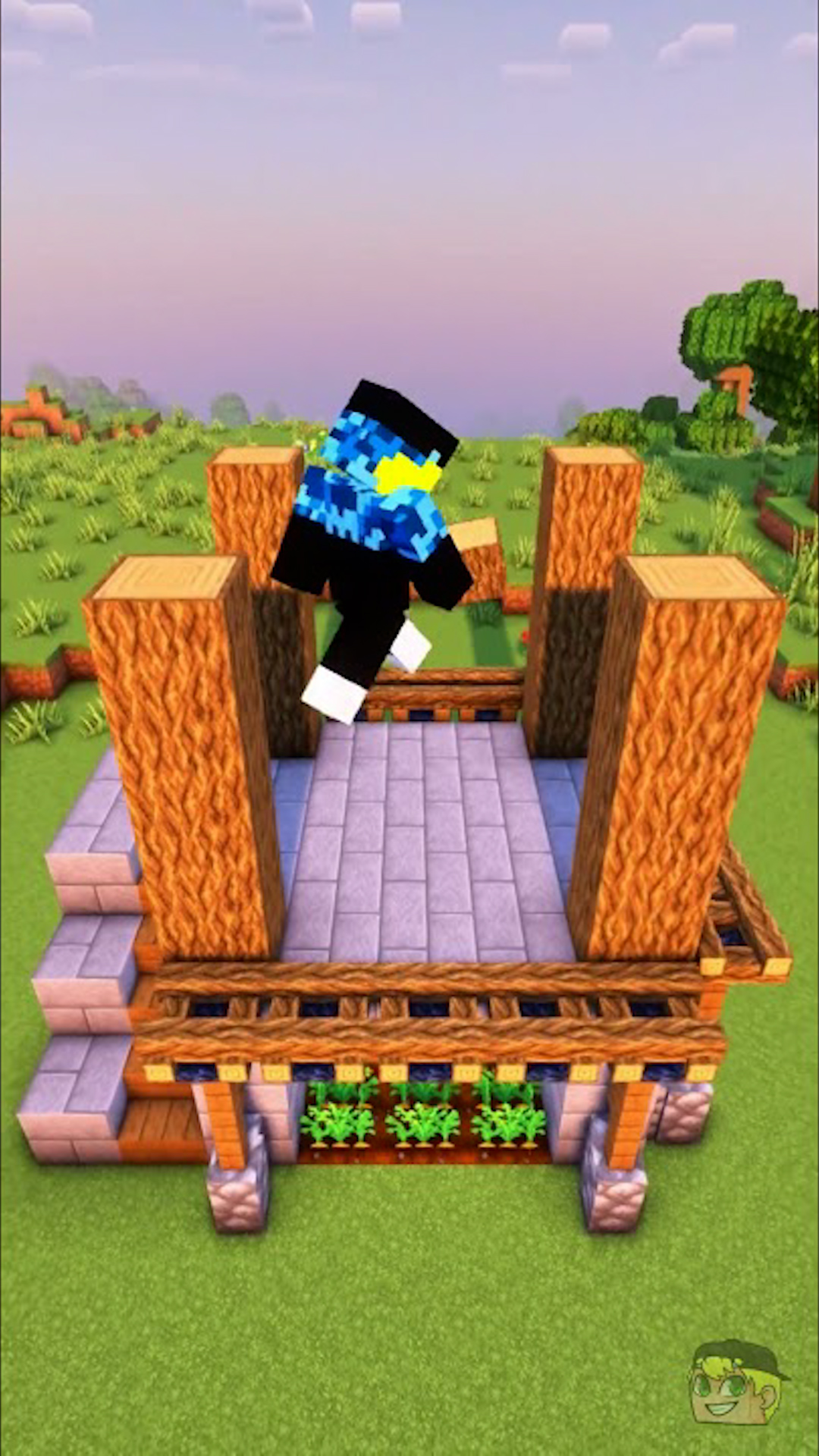 How to build a basic survival house in Minecraft