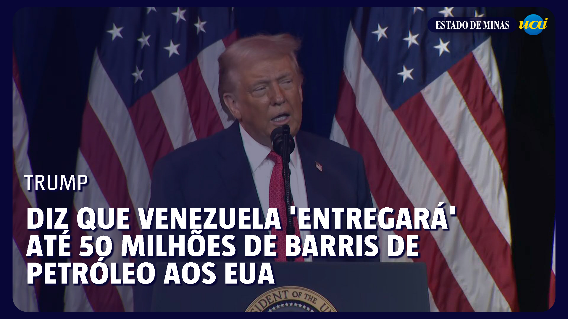 Trump diz que Venezuela 'entregará' até 50 milhões de barris de ...