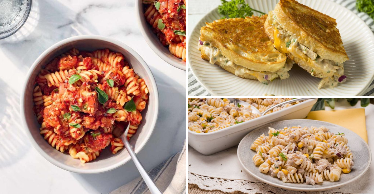 Easy savoury meals using tinned tuna