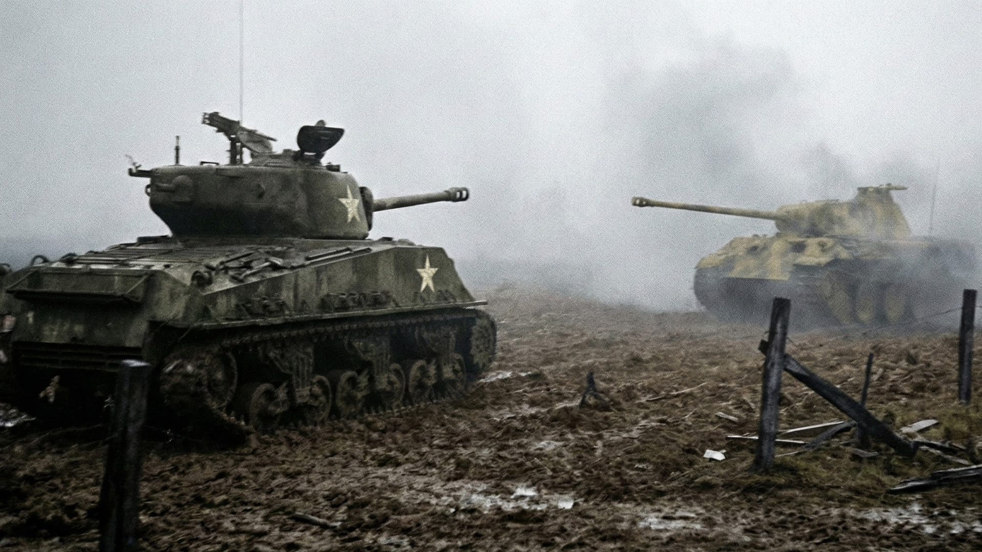 How Sherman tanks used fog to defeat Panther tanks in WWII
