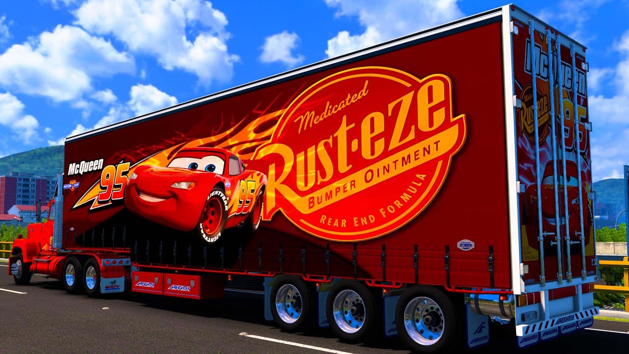 ¡Transporte del Rayo McQueen! | American Truck Simulator