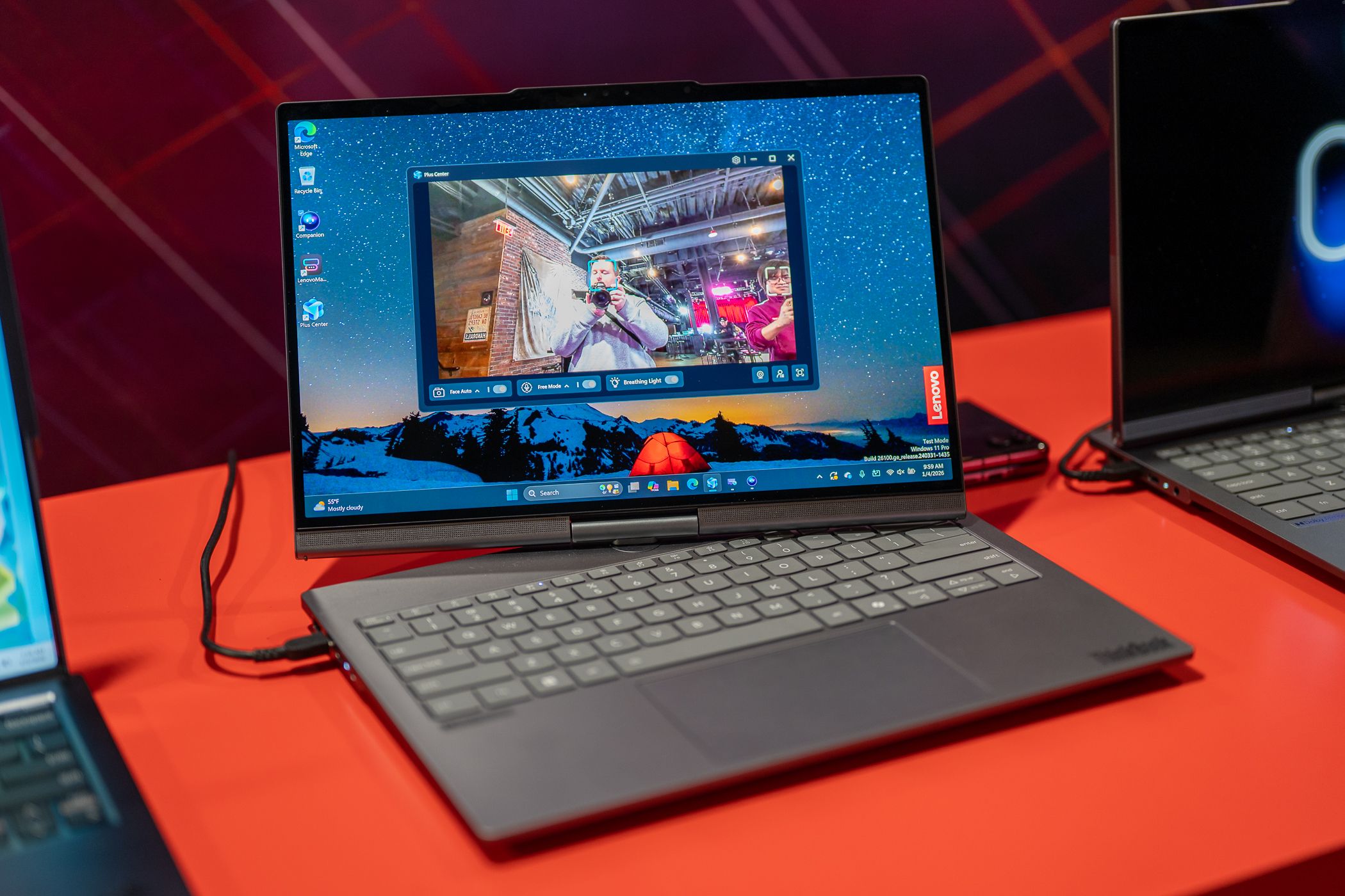 The new ThinkBook Plus rotates itself as you move around