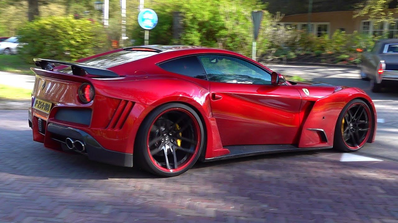 Red beast Ferrari F12 N-Largo roars