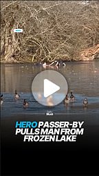 Two men fall into frozen lake during attempted dog rescue in Essex