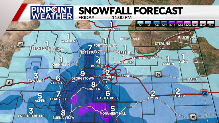 Denver weather: Incoming snow, Pinpoint Weather Alert Days ahead