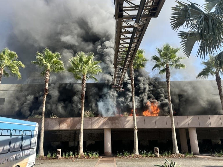 10 cars damaged in fire at Grand Hyatt Tampa Bay parking garage: Officials