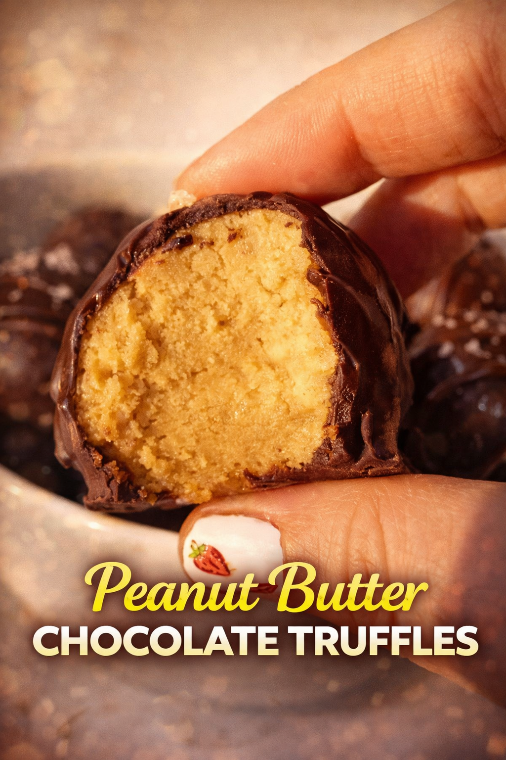 Peanut butter chocolate truffles