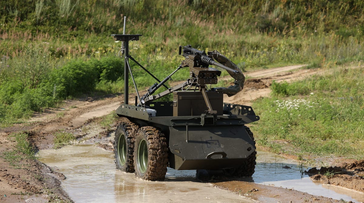 Ukraine's Defence Ministry codifies ground robot Zmiy Droid 12.7 with ...