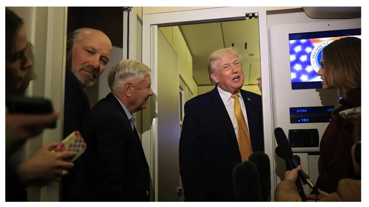 Trump tries to dodge a tough question on Greenland — then two cackling ...