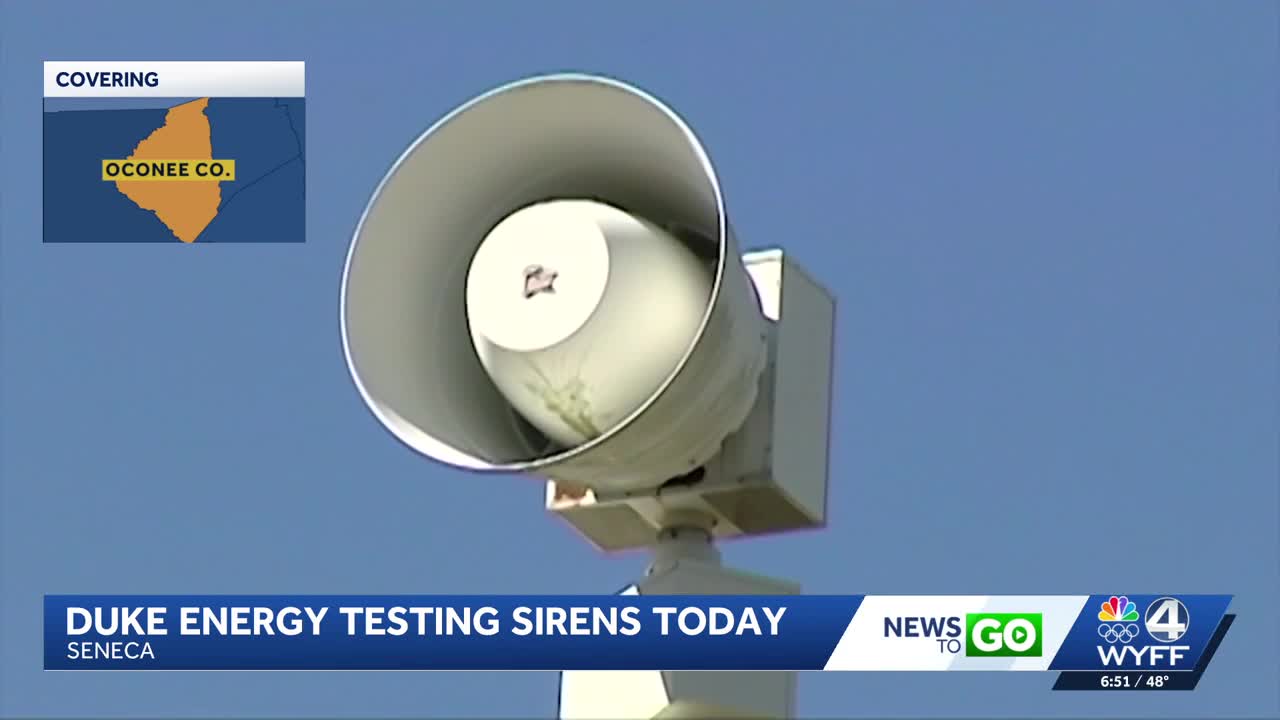 Nuclear siren testing in Seneca