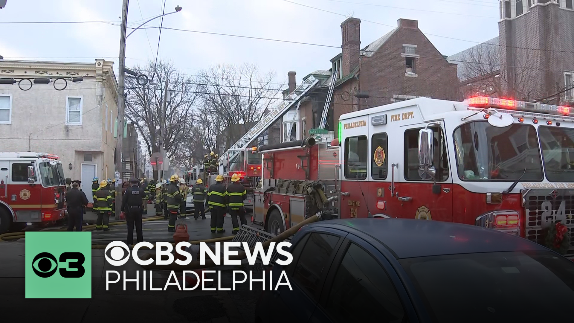 Two people rescued from building fire in Grays Ferry, man in critical ...