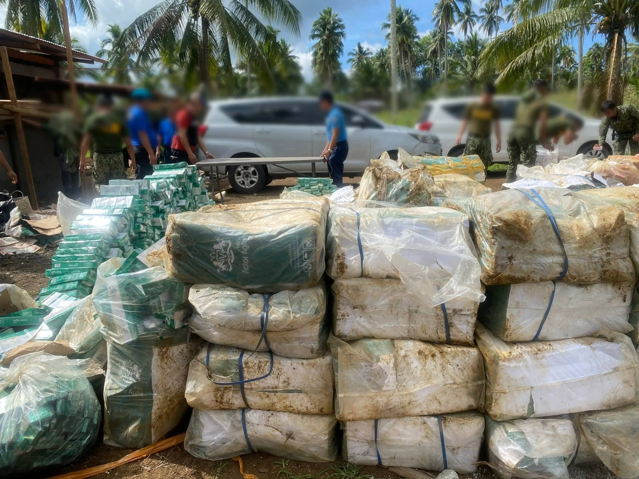 Cops unearth smuggled cigarettes buried in Maguindanao del Norte