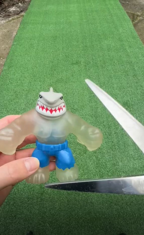 Inflating Sharkboy until it gets out of control