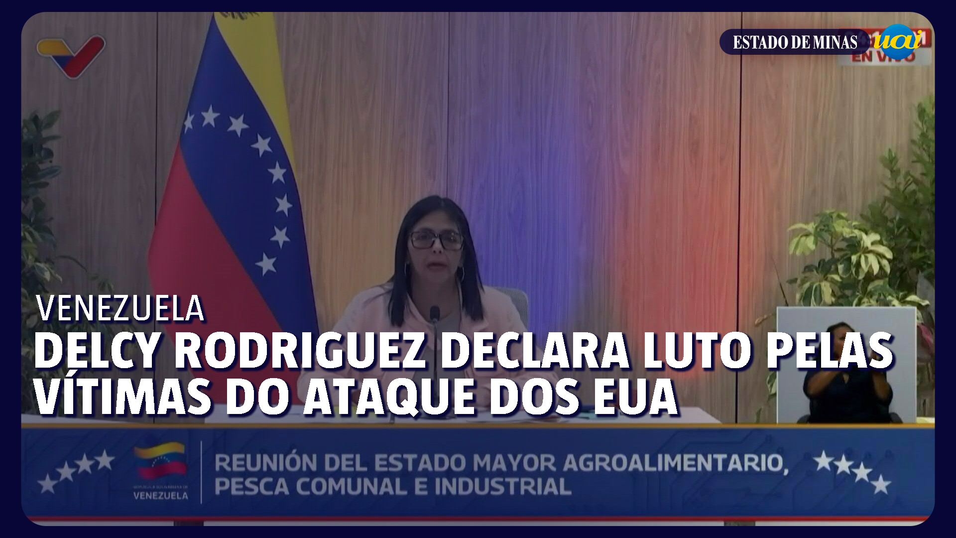 Delcy Rodríguez decreta luto e diz governar Venezuela sem influência ...