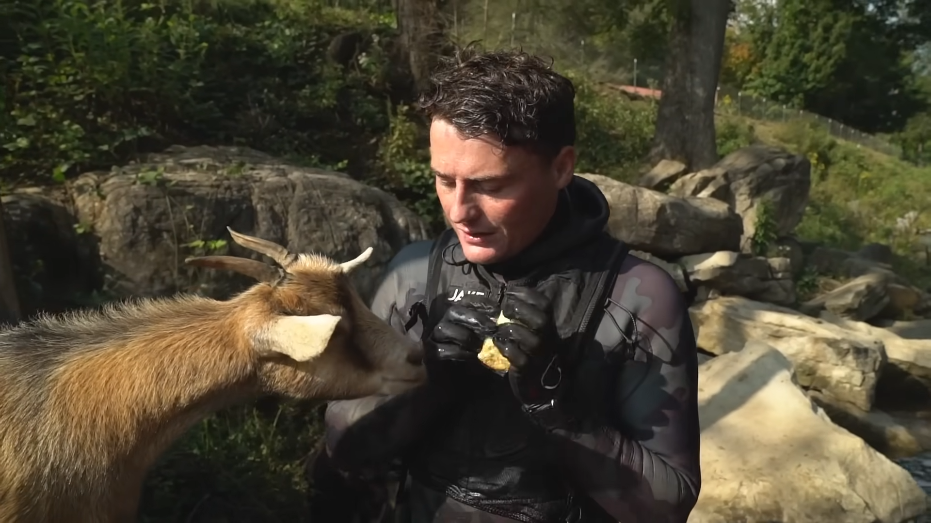 Searching a closed waterpark for lost valuables