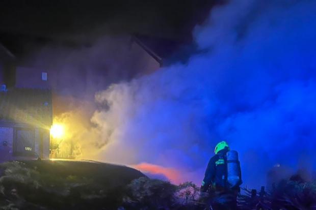 Taunton fire crews put out blaze which left vehicle 'completely destroyed'
