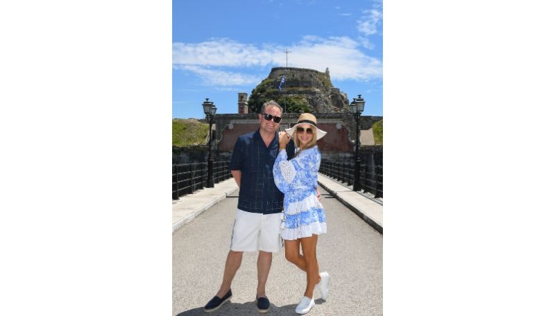 Where to shop Amanda Holden’s stylish outfits from the Greek job