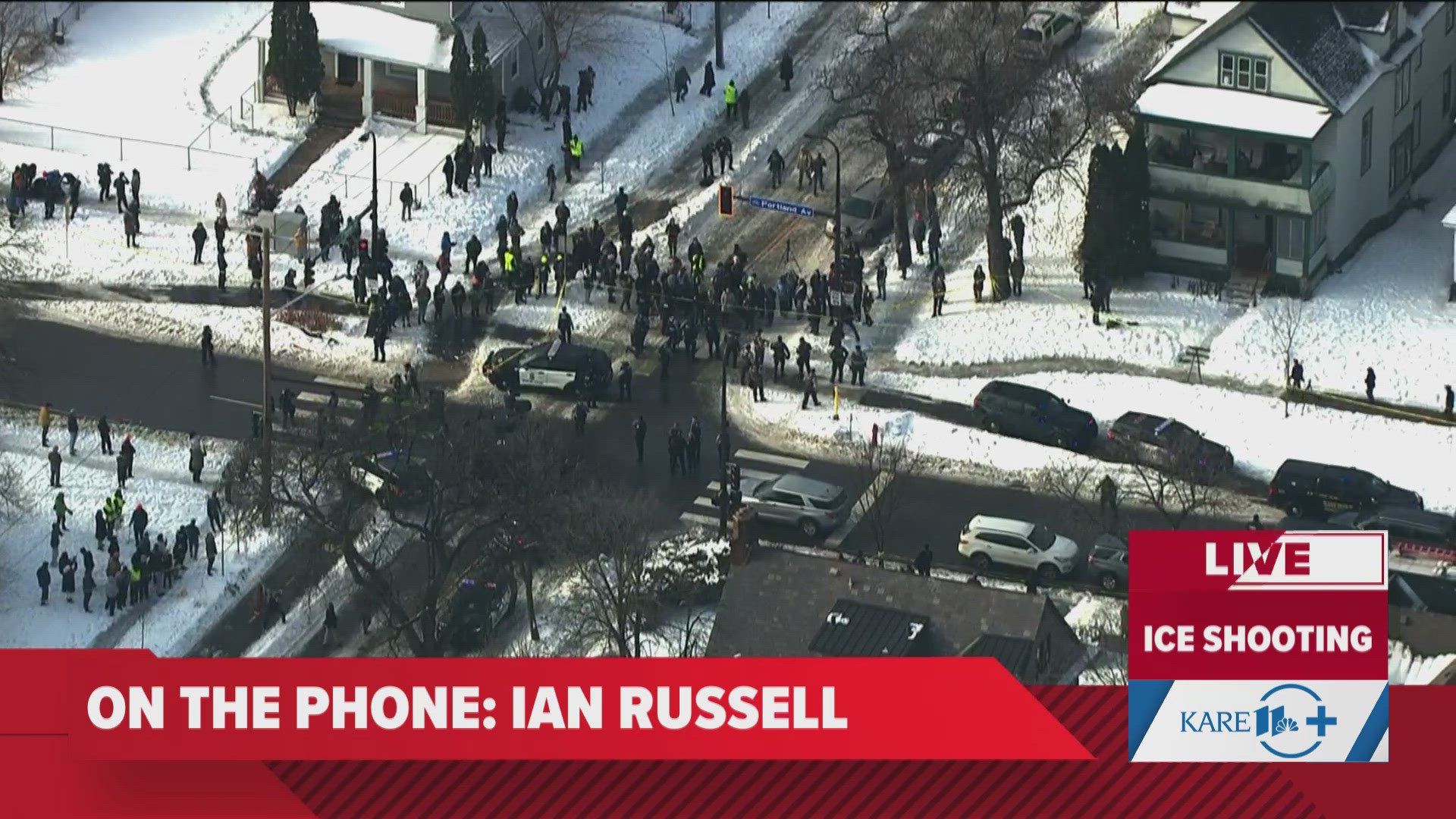 Aerial video shows tense scene near Powderhorn Park amid ICE-related ...
