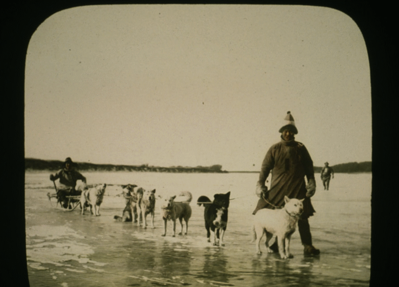 Retro photos of dog sledding from simpler times