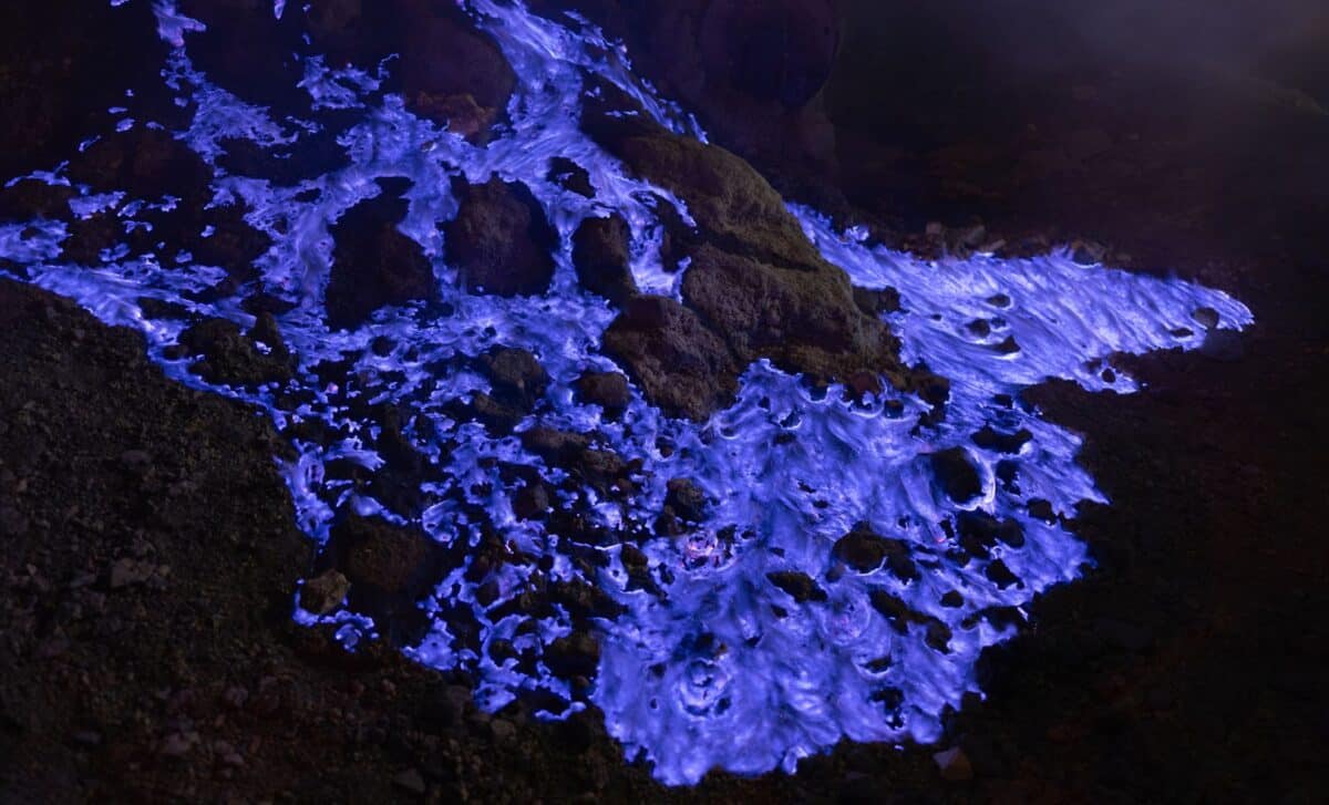 This volcano’s lava isn’t red; it’s electric blue, and here’s why!