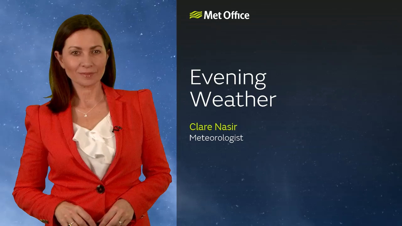 Met Office Wednesday evening weather forecast 07/01/2026