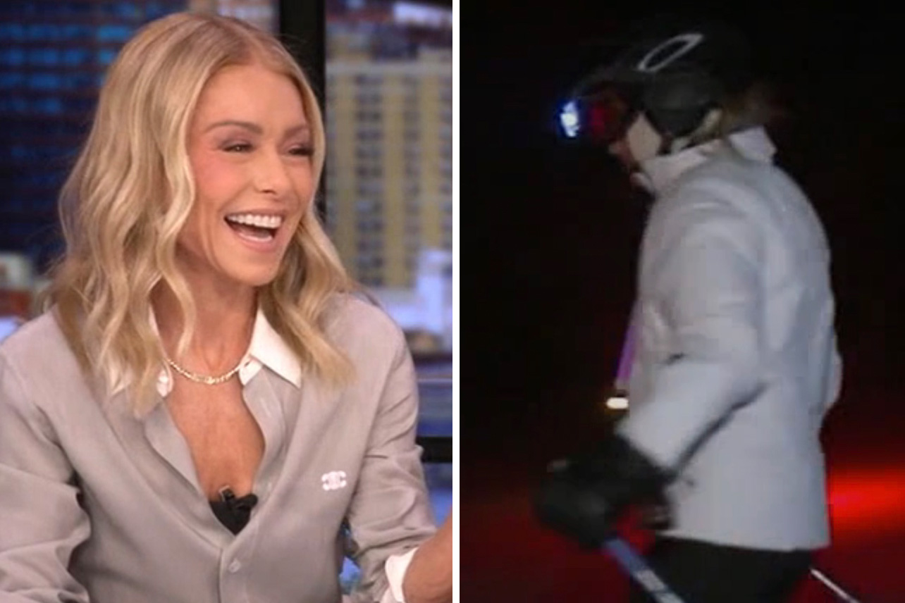 Kelly Ripa recalls being "loaded" and holding "two flaming torches ...