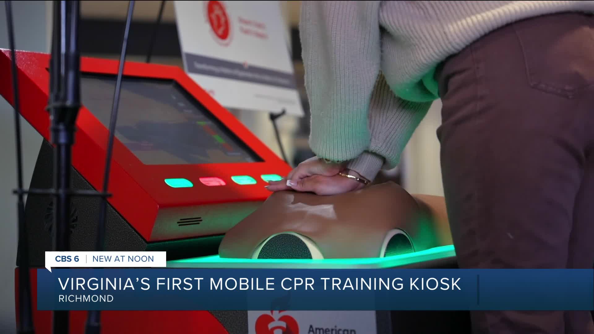A look at Virginia's first mobile CPR training kiosk