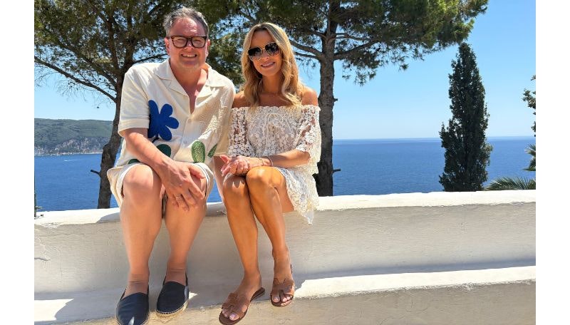 Where to shop Amanda Holden’s stylish outfits from the Greek Job